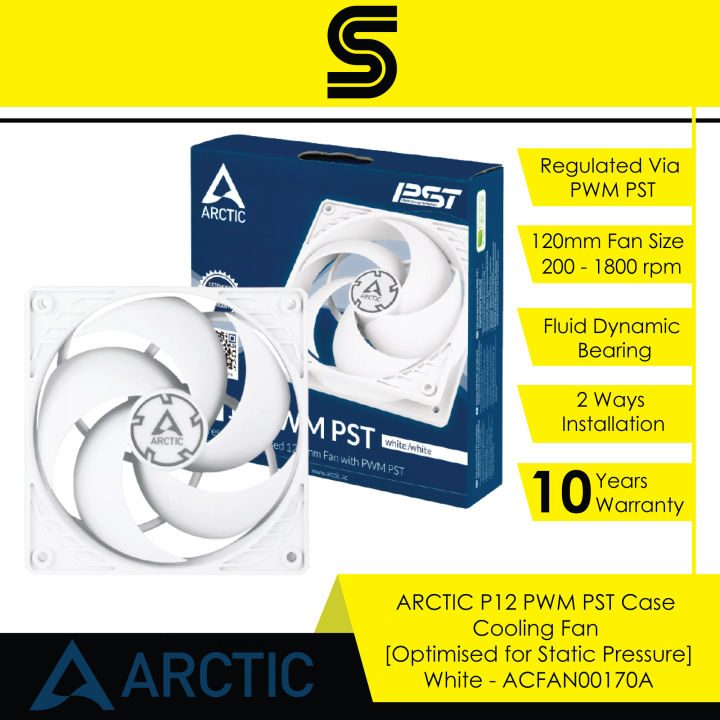 ARCTIC P12 PWM PST Case Cooling Fan [Optimised for Static Pressure ...