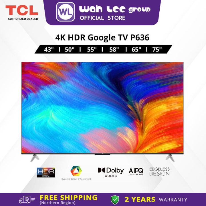 Super Discount [FREE SHIPPING] TCL 43“ 50” 55“ 58" 65" 75” Inch 4K HDR ...