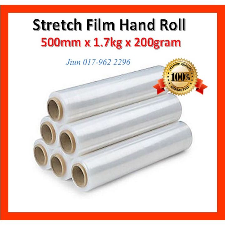 Stretch Film Transparent 500mm x 1.7kg x 200g | Lazada
