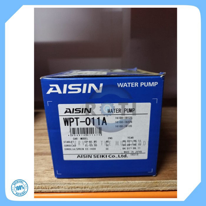 WATER PUMP TOYOTA Corolla / Starlet AISIN WPT-011A | Lazada Indonesia
