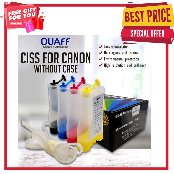 Quaff CISS Tank for Canon & HP Printer Continuous Ink System Supply ...