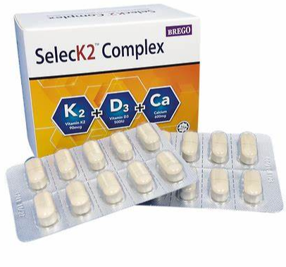 BREGO SELECK2 COMPLEX ( VITAMIN K2, D3 & CALCIUM ) ( PER BOX 60 TABLETS ...