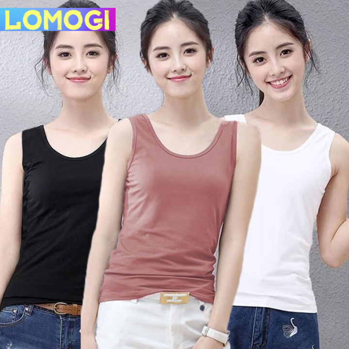 LOMOGI S-5XL Singlet Women Vest Plus Size Tanks & Camisoles Loose ...