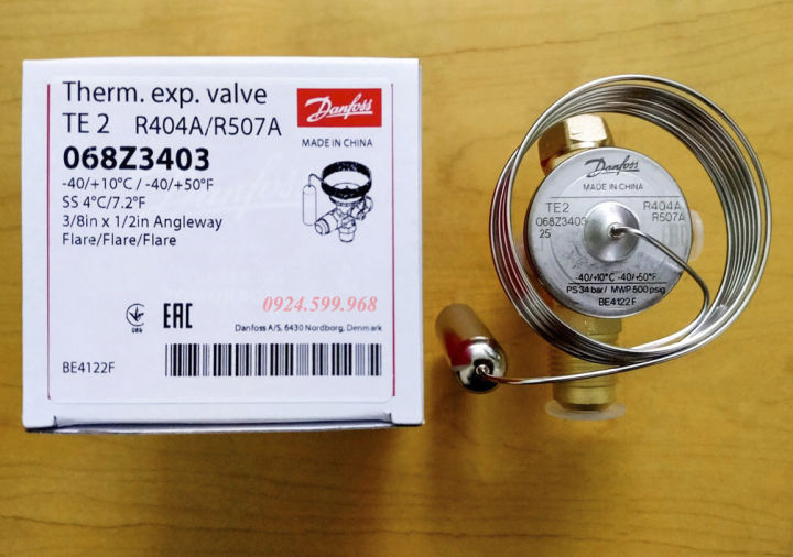 Van tiết lưu Danfoss TE2 R404A/R507 068Z3403 - Van tiết lưu nhiệt cân ...