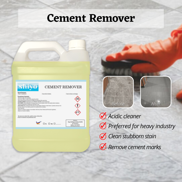【4 Litre】Tile Cement & Stain Remover / Pencuci Lantai Mozek Cement ...