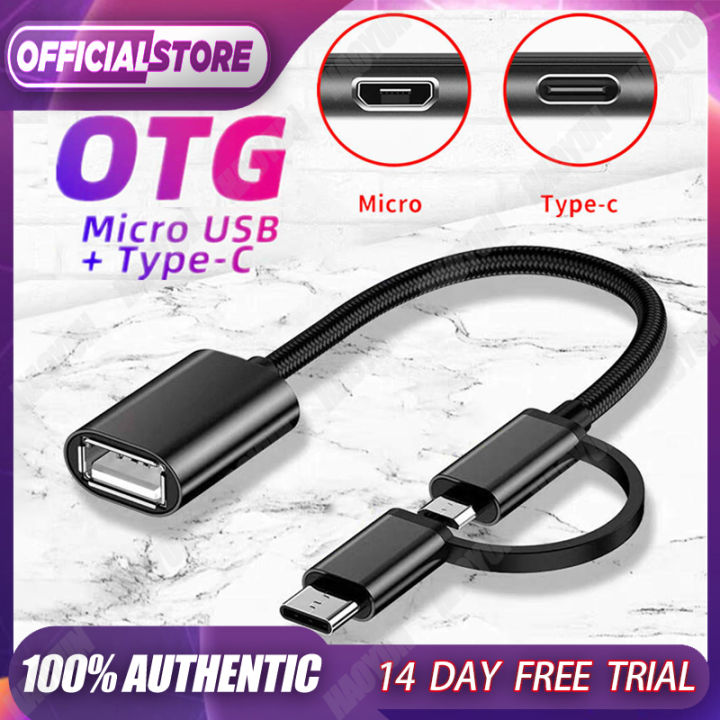 2in1 OTG USB Cable Adapter Micro USB Type C To USB Converter Cable ...