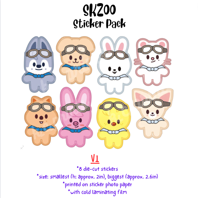 Stray Kids Skzoo Sticker Pack Fanmade Deco Journal Cute | Lazada PH