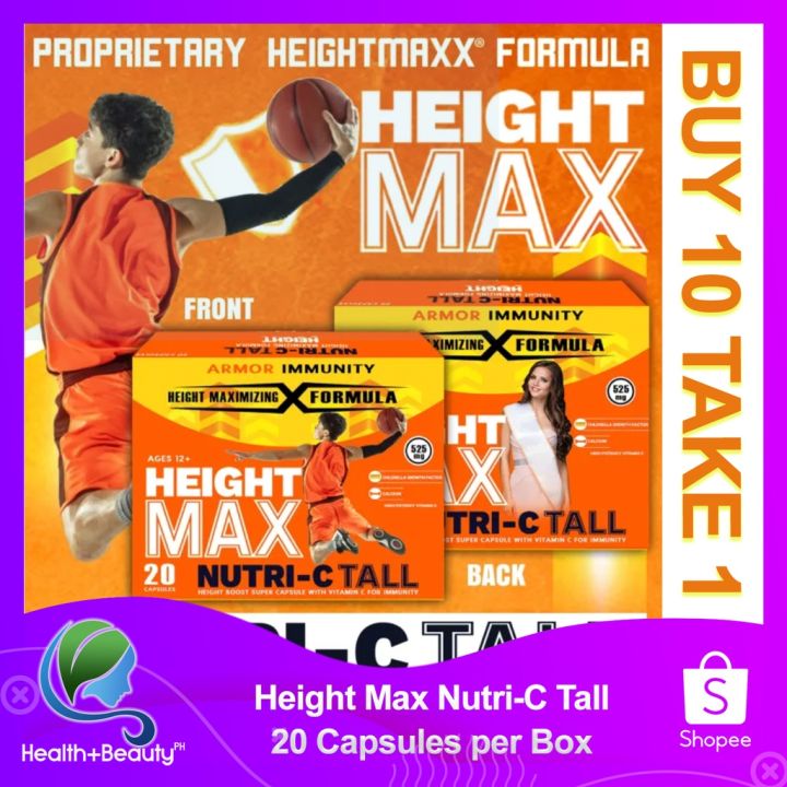 Height Maxx Nutri-C Tall Height Enhancer 20 Capsules per Box | Lazada PH