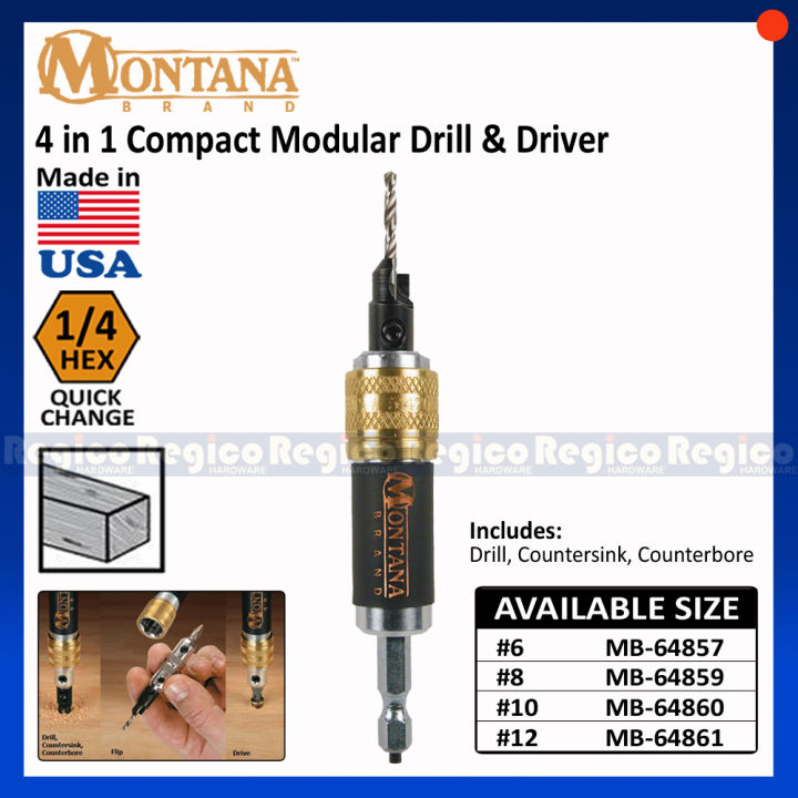 Montana 4 in 1 Drill Driver Compact Modular Drill and Driver Regico ...