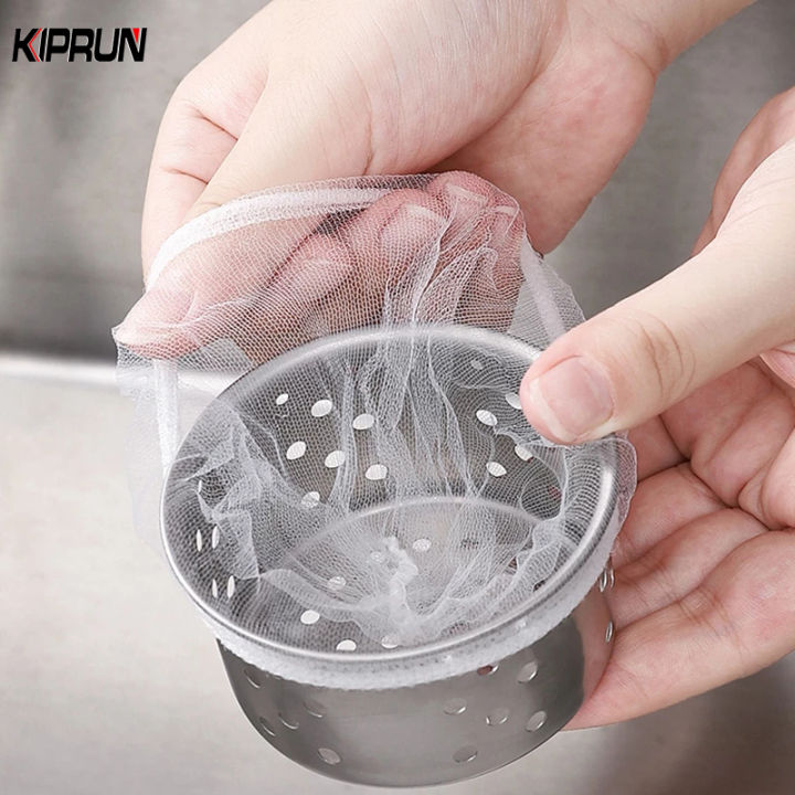 KIPRUN 30/100Pcs Sink Strainer Bag Disposable Kitchen Sink Strainer Bag ...