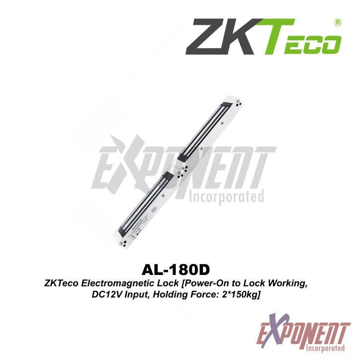 AL-180D - ZKTeco Electromagnetic Lock Power-On to Lock Working, , DC12V ...