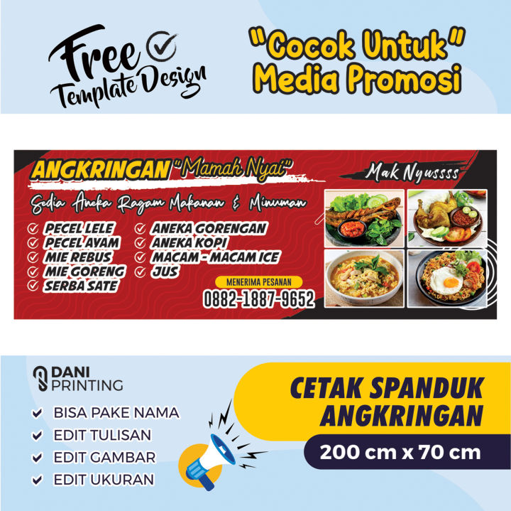 Banner Spanduk WARUNG ANGKRINGAN 200cm X 70cm BISA DI EDIT | Lazada ...