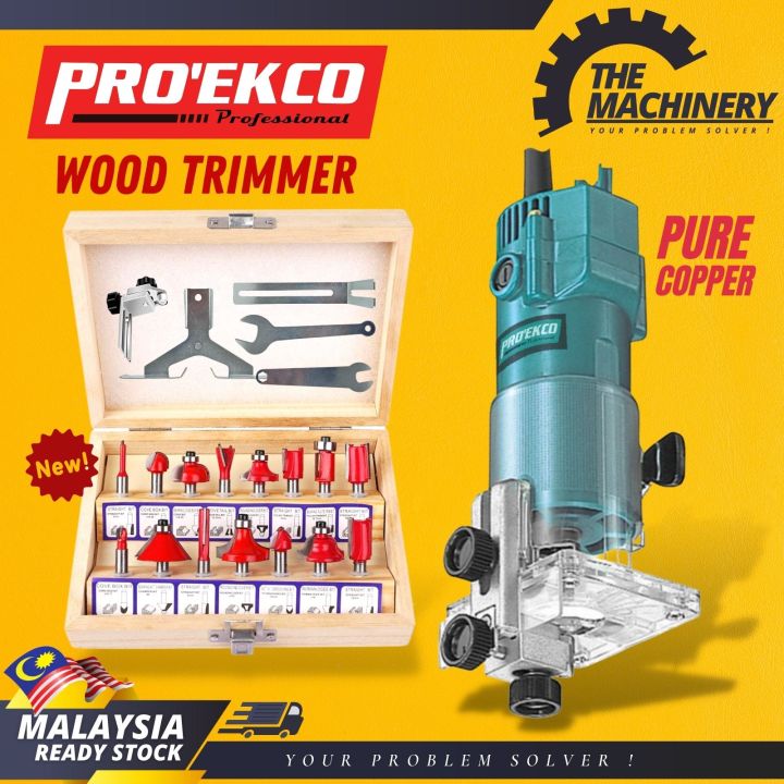 THEMACHINERY PRO' EKCO 500W Electric Hand Wood Trimmer Wood Router ( EK ...