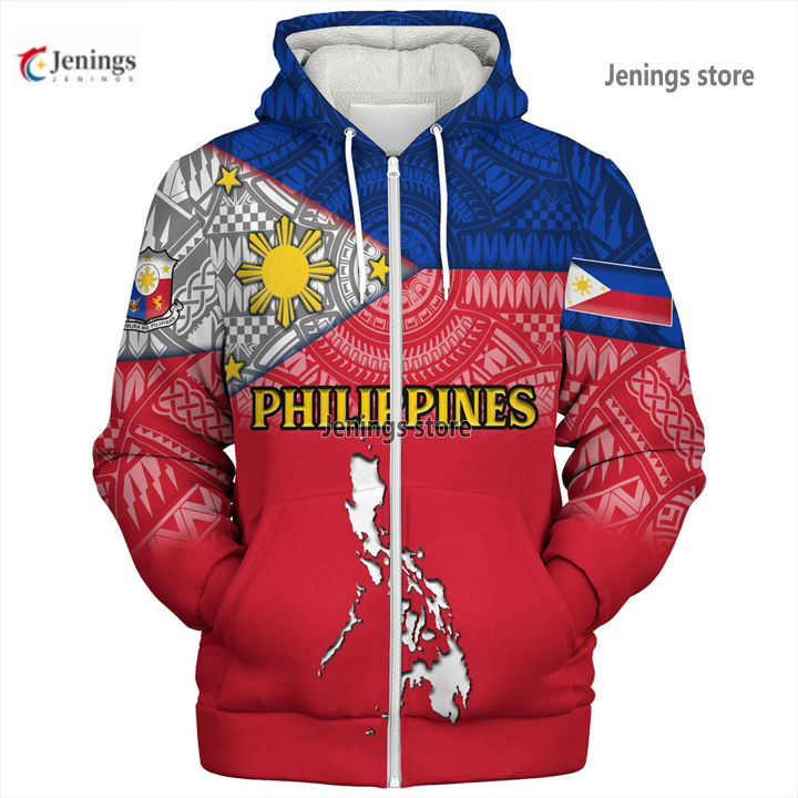 Philippines Sherpa Hoodie - Philippines Map And Flag Color Style ...