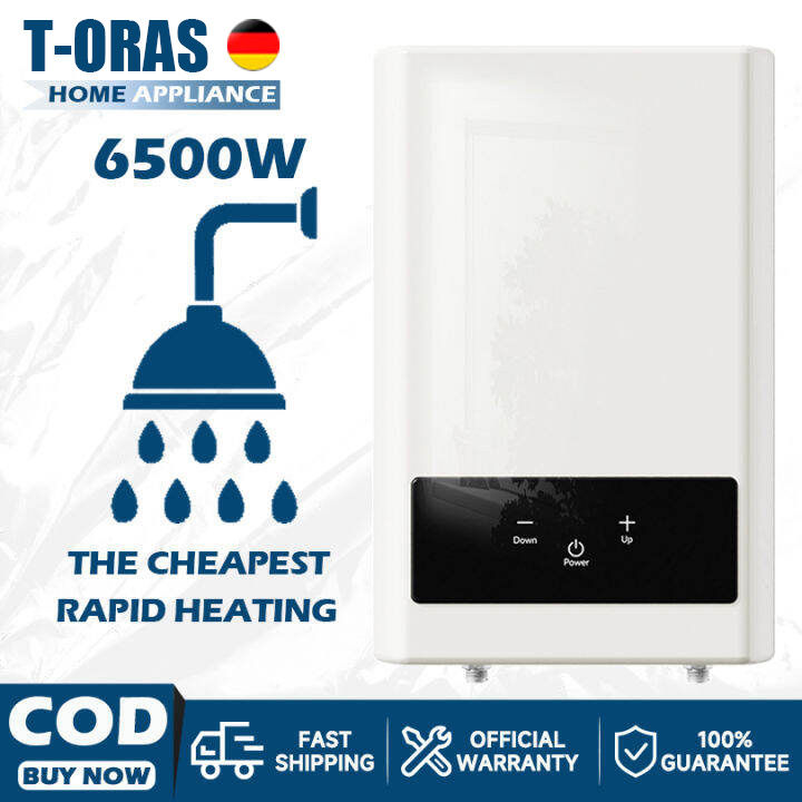 T-ORAS Speed Electric Hot Water Heater LED digital display Self ...