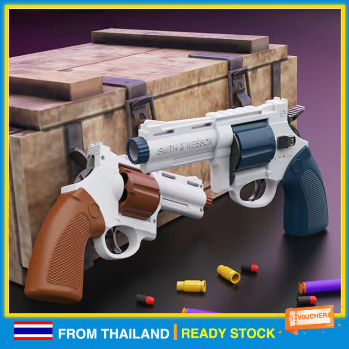 【พร้อมส่ง+COD】ZP5 Revolverของเล่นปืน ปืนพกลูกโม่ ปืนของเล่นยิงได้ ปืน ...