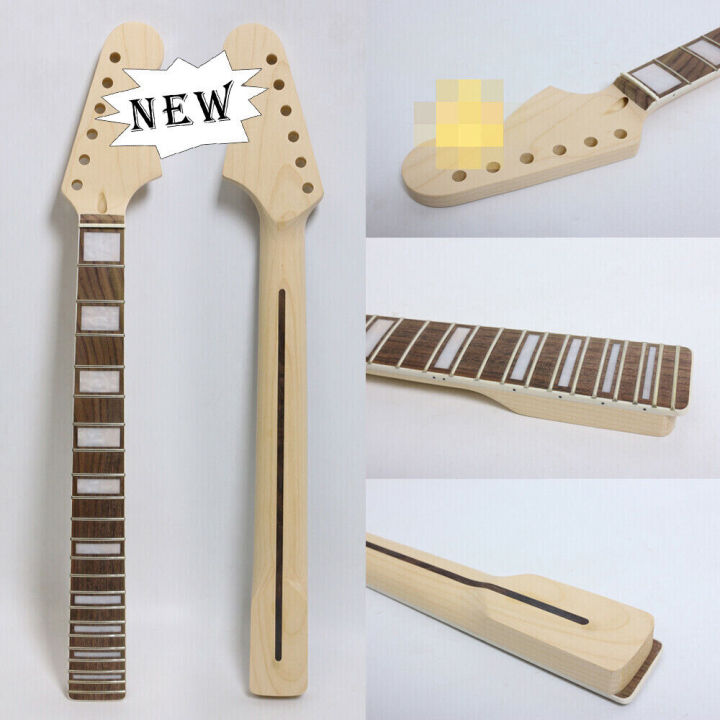 Maple Guitar Neck 22Fret 24Inch Short Scale Block Inlay Rosewood ...