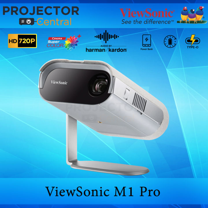 ViewSonic M1 Pro Smart LED Portable Projector with Harman Kardon ...
