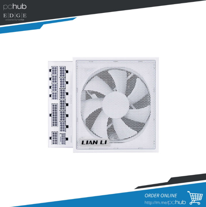 PChub | Lian Li Edge 1000watts PSU, white, platinum, full modular, ATX3 ...