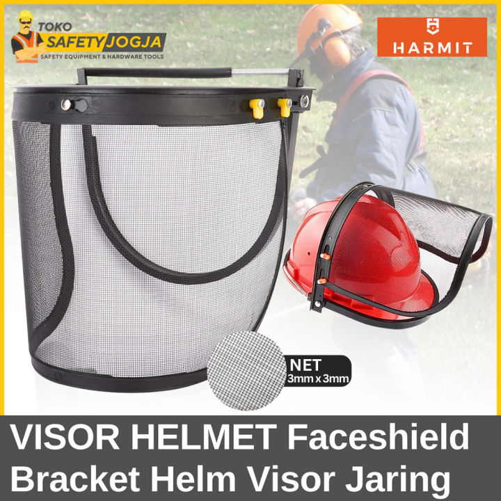 Face Shield Bracket Visor Jaring Jala untuk Semua Jenis Helm Proyek APD ...
