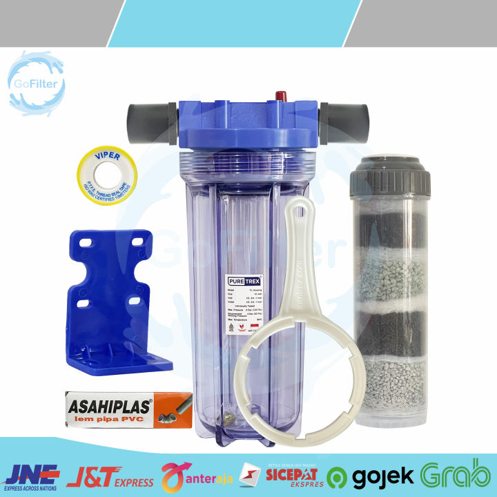PAKET 1 TAHAP CARTRIDGE FILTER AIR 4 in 1 + HOUSING NANOTEC 10 INCH ...