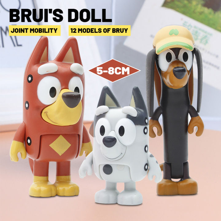 Kakabell 12Pieces Bluey Playtime Anime Action Figure PVC toys ...