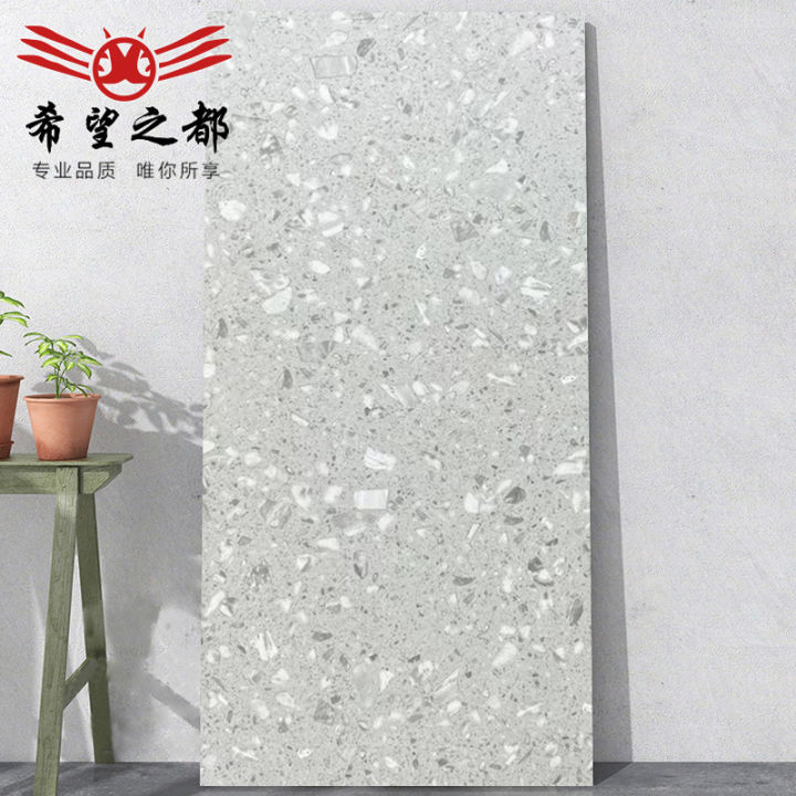 （HOT) Gray Terrazzo Tile through-Body Tile 750x1500 Restaurant Asive ...