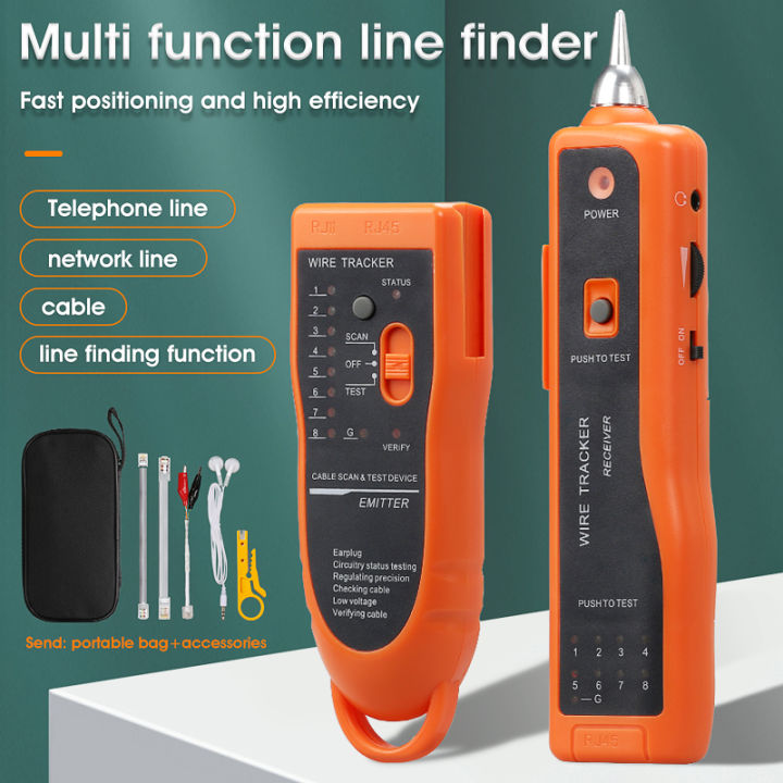 Lan Network Cable Tester Detector Tracer Toner Ethernet Lan Line Finder Tool For Rj11 Rj45 Cat5