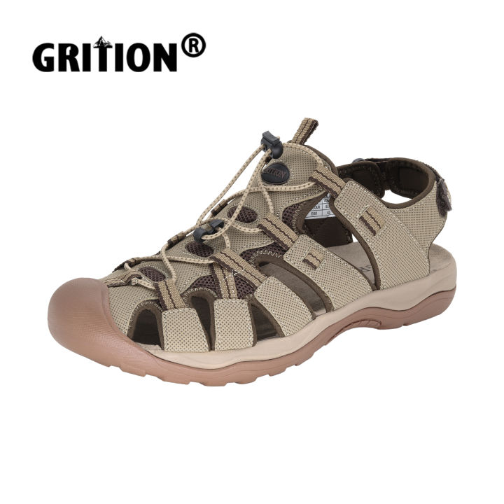 GRITION Men Sandals Fashion 2024 New Beach Trekking Shoes Breathable ...