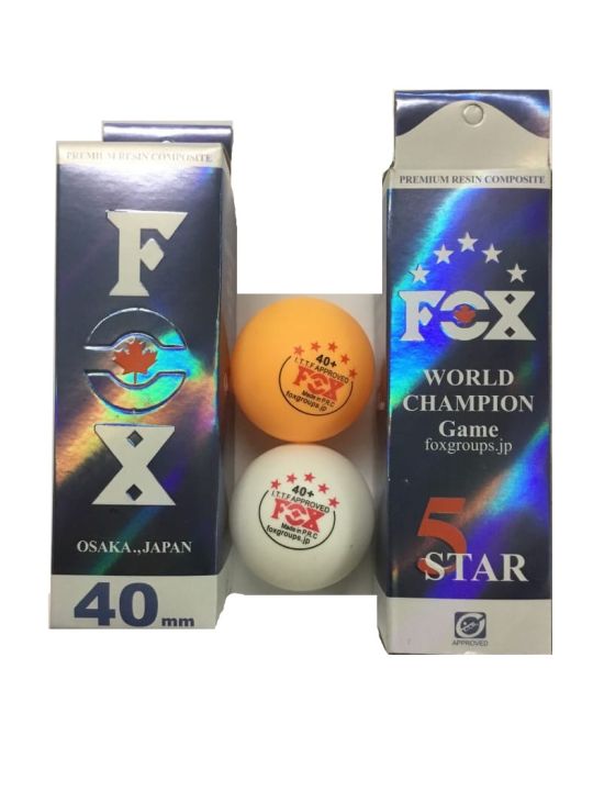 Fox Table Tennis Ball 5-star 40mm (3pcs Pack) | Lazada PH
