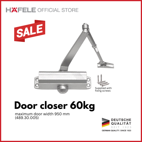 Door closer with hold open-arm with fixing screws / 40 & 60 kg | Lazada PH