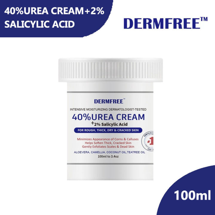 DERMFREE UUrea cream 40% + 2% Salicylic Acid 100ML Moisturizes and ...