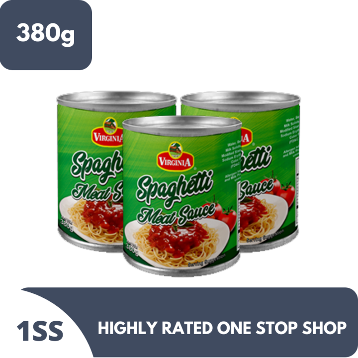 Virginia Spaghetti Meat Sauce 380g x 3 | Lazada PH