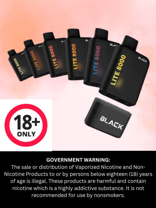 Black Lite 8000 Puffs Replacement Disposable Pod Dispo Lite 8k | Lazada PH