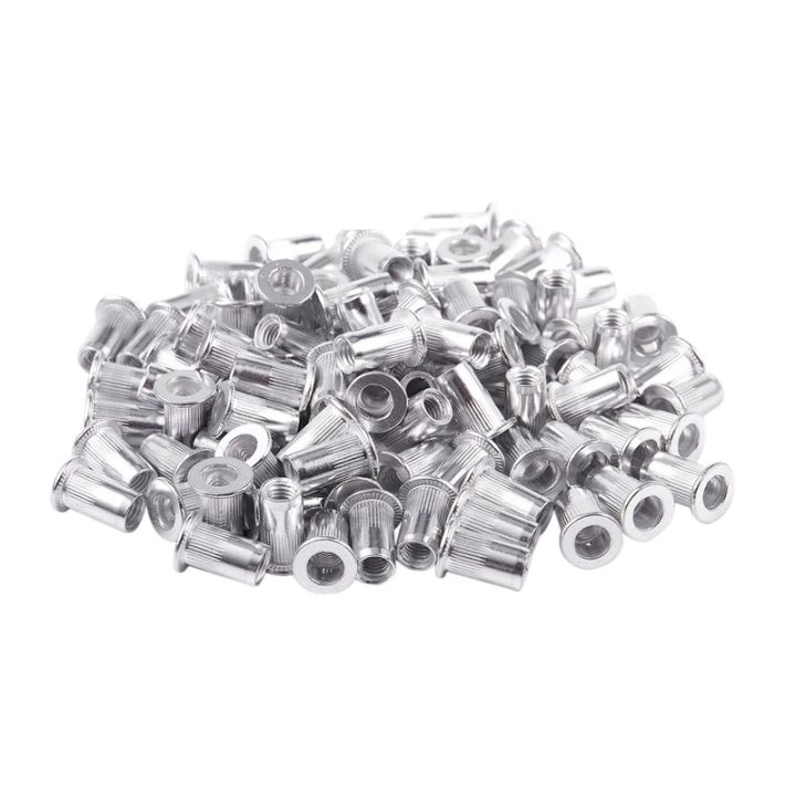 (RQJT) M5 Aluminium Threaded Rivnuts Flat Rivet Nuts Nutserts 100pcs ...