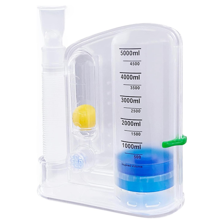 (HFYD) Spirometer Breathing Exerciser 5000ML Inhale Volume Measurement ...