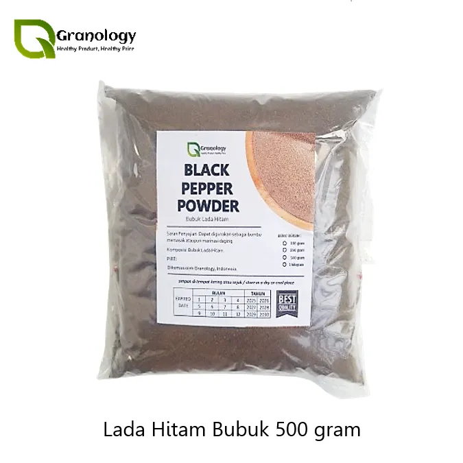 Lada Hitam Bubuk / Black Pepper Powder (500 gram) by Granology | Lazada ...