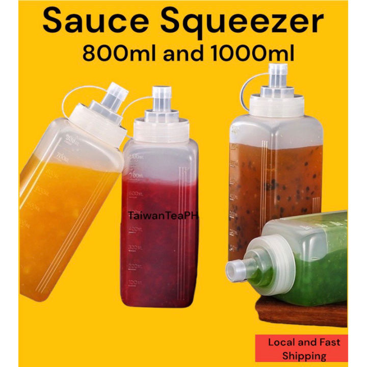 Sauce Syrup Squeezer for thick sauce wide opening Doking Jam Dispenser ...