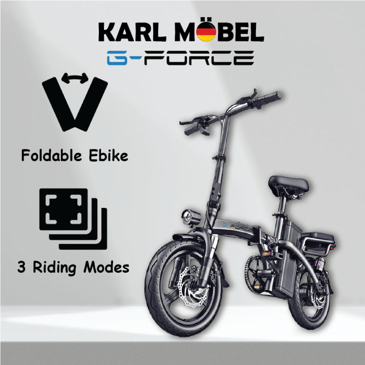 US G Force electric bike C14 G14 chainless folding E bike 400W lithium ...