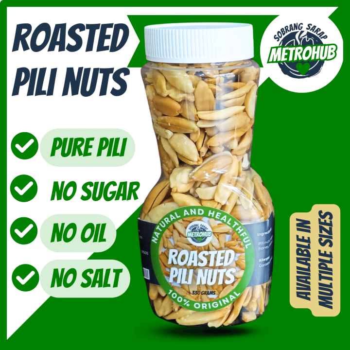 Roasted Pili Nuts in a Bottle Plain Pure Pili Nuts Only No Oil No Salt ...