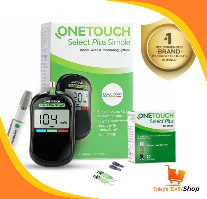 ONE TOUCH SELECT PLUS SIMPLE GLUCOMETER MACHINE COMPLETE SET or One ...