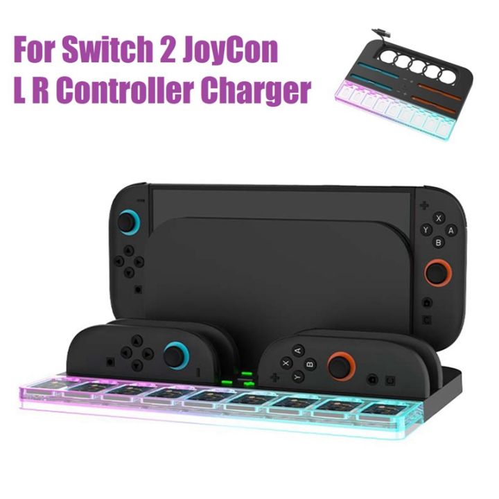 For Switch 2 JoyCon Controller Charger Storage Base Game Console Stand ...