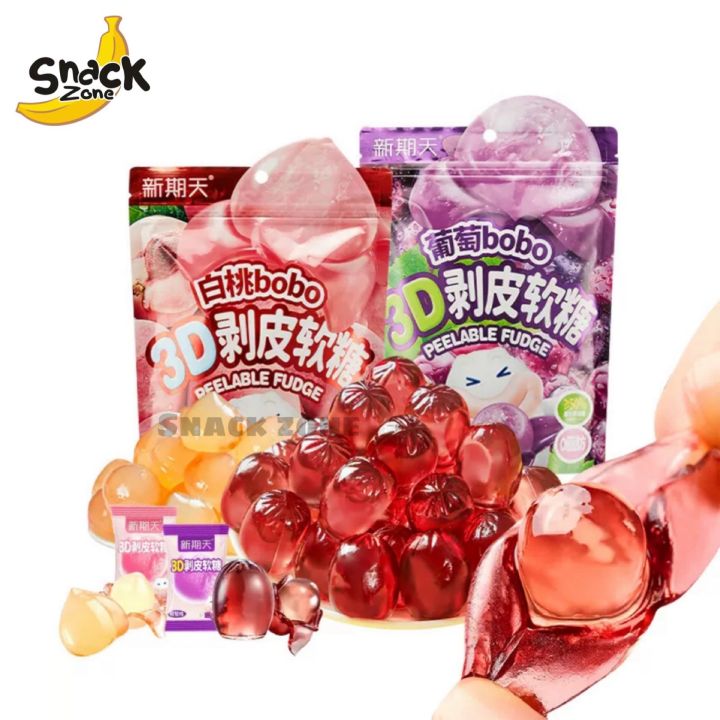 New Period 3D Peeling Gummies 50% Juice Content Peeling Candy White ...
