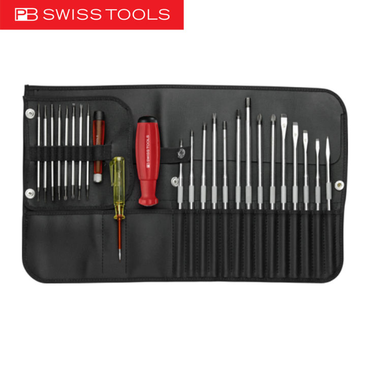 PB Swiss ชุดไขควงพร้อมซองหนัง รวมไขควงวัดไฟ (PB8515) | Lazada.co.th