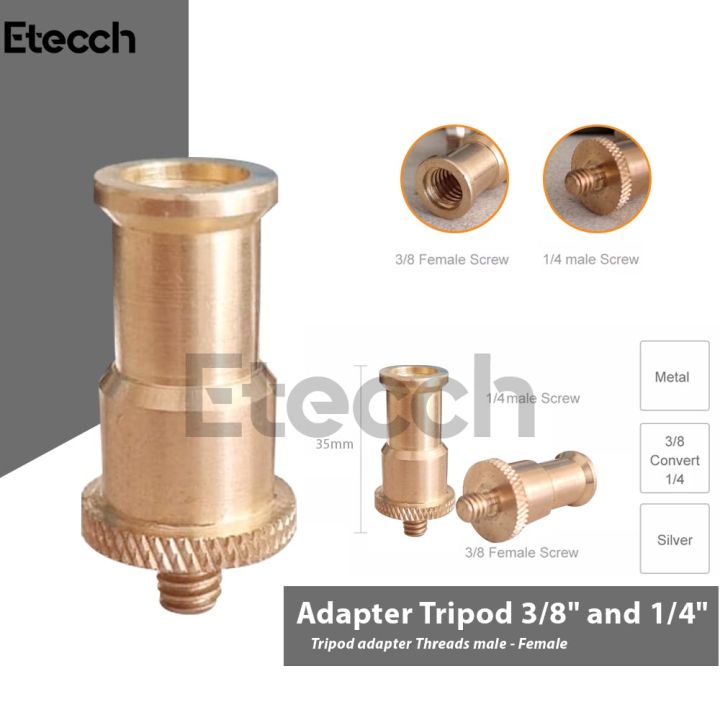 ACC Adapter 3/8 Female to 1/4 Male Spigot Adapter For Camera | Lazada ...