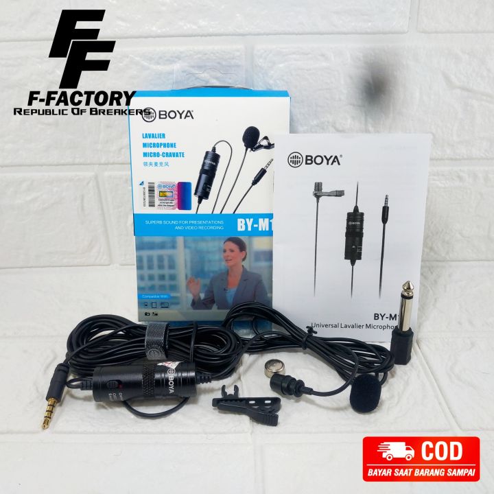 BOYA Clip-On Omnidirectional Microphone for Smartphone & DSLR - BY-M1 ...