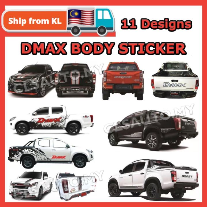 ISUZU DMAX Side Body Sticker Decal Pelekat – Bluepower, Diablo, Beast ...