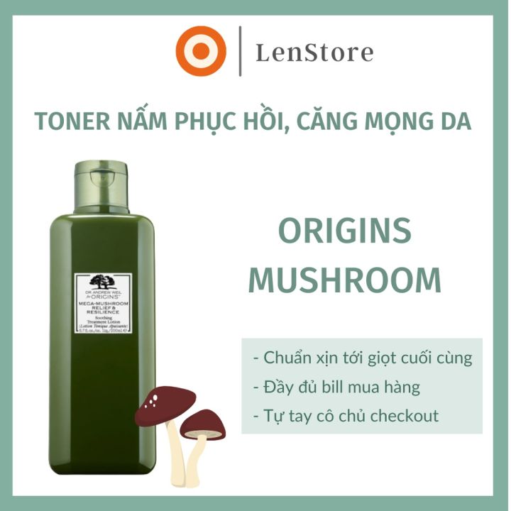 Toner cấp ẩm, phục hồi da từ nấm Origins mega Mushroom 200ml | Lazada.vn