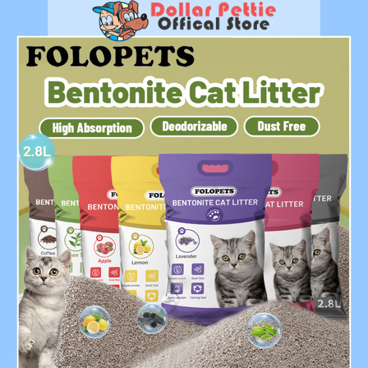 【COD】FOLOPETS 2.8L Bentonite Cat Litter Sand Premium Cat Litter Sand ...