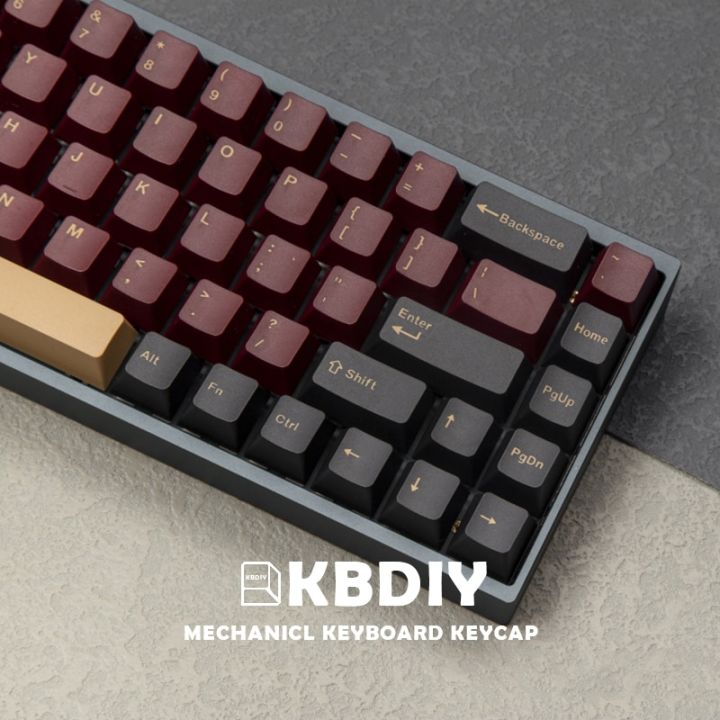 KBDiy GMK Red Samurai OEM Profile Keycap 135 Keys Mechanical Keyboard ...